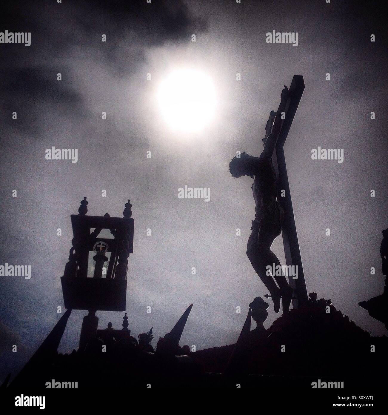 Crucified silhouette High Resolution Stock Photography and Images - Alamy