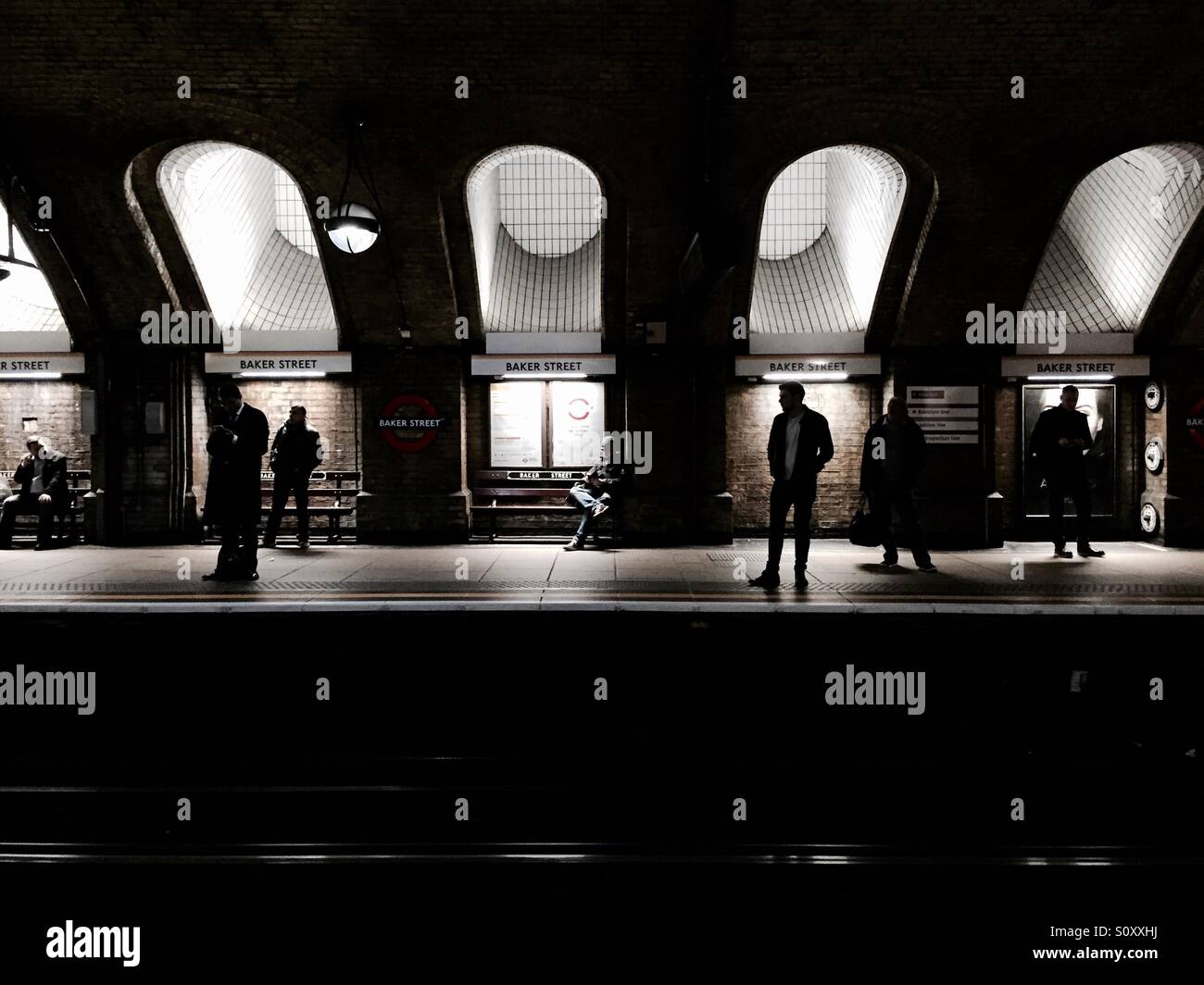 Baker street platform hi-res stock photography and images - Alamy