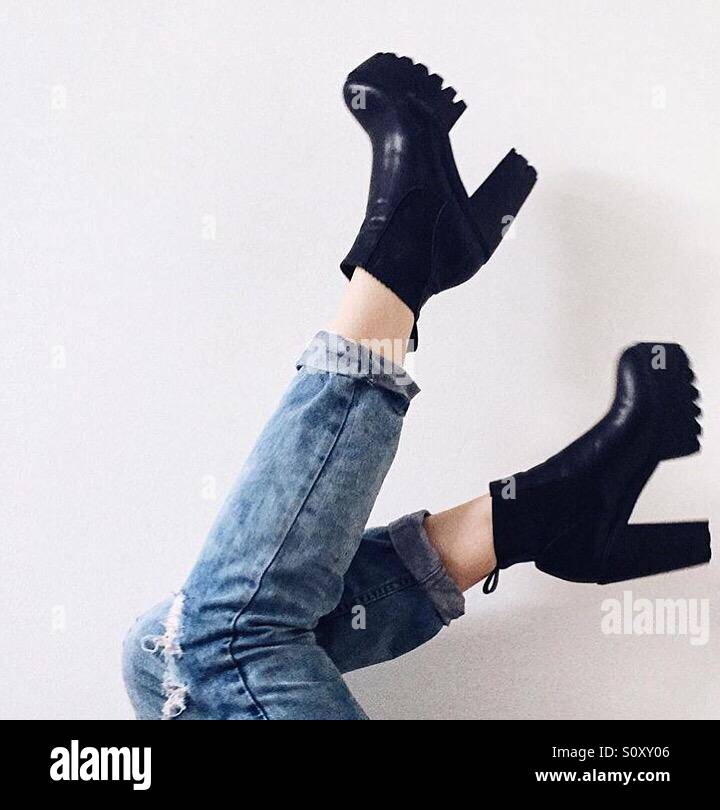 Stomp my boots Stock Photo - Alamy