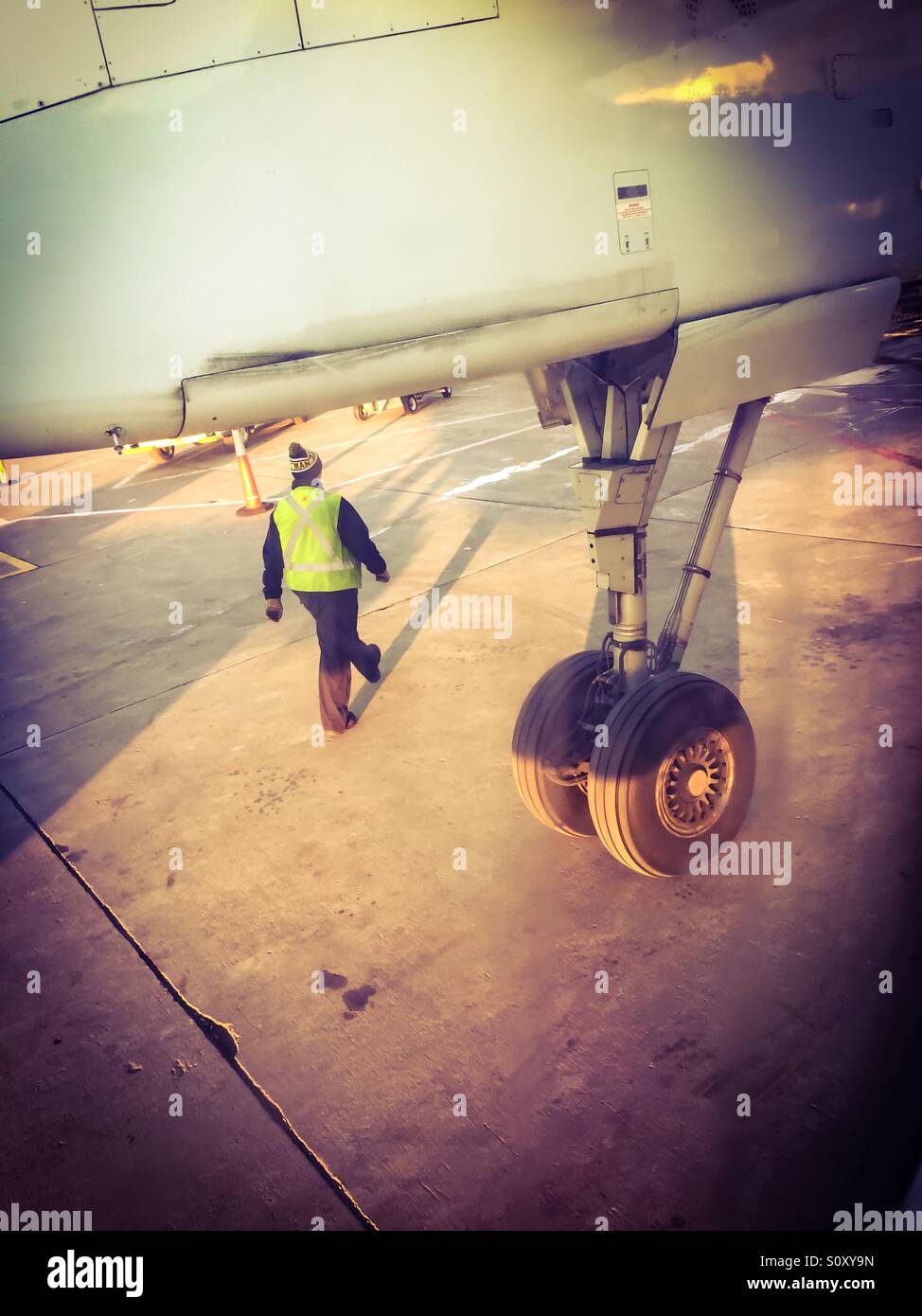 Plane on Tarmac Stock Photo - Alamy