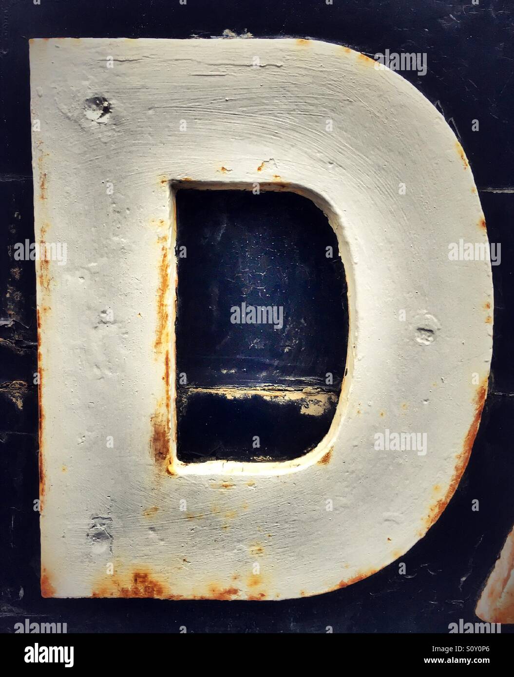 A distressed letter D Stock Photo - Alamy