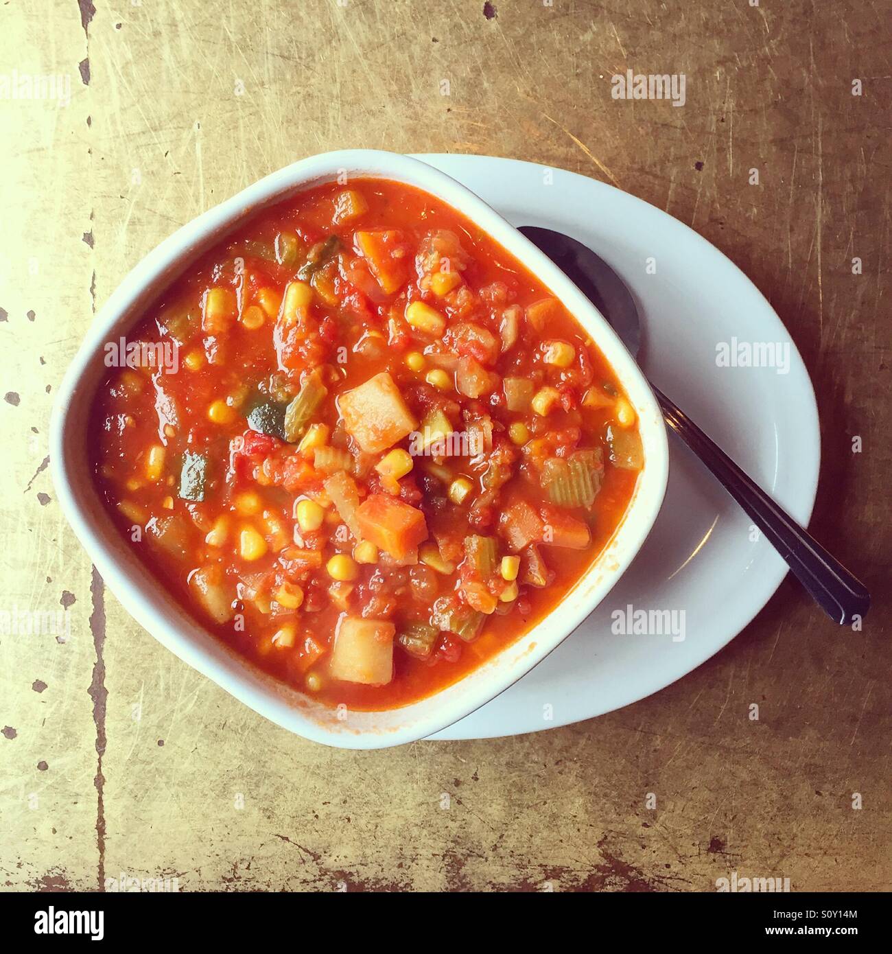 Soup table hi-res stock photography and images - Alamy