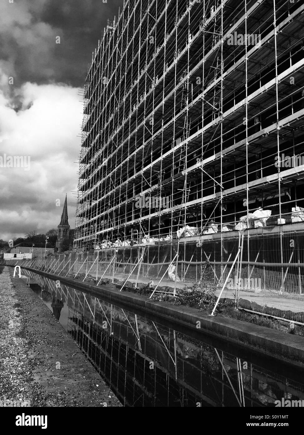 Scaffold support Black and White Stock Photos & Images - Alamy