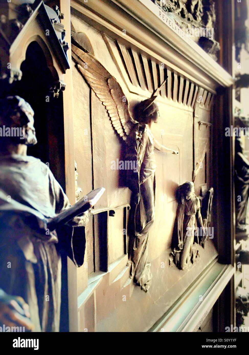 Trinity church door, New York City Stock Photo - Alamy