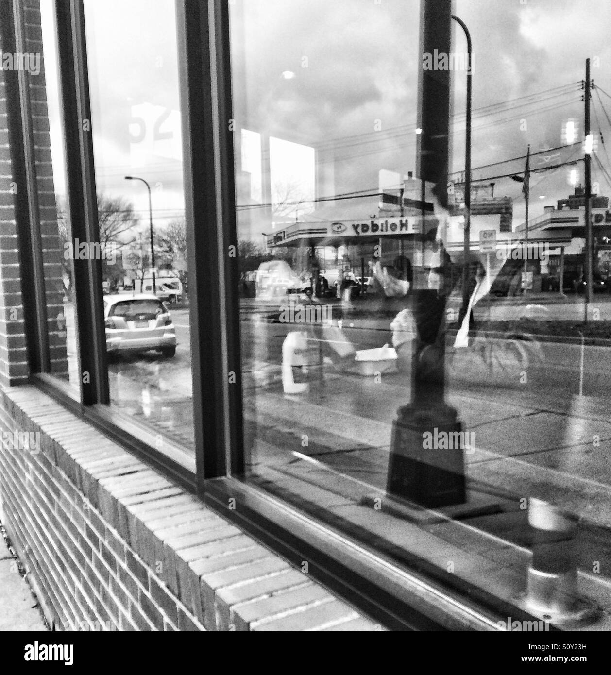 Lunch window Black and White Stock Photos & Images - Alamy