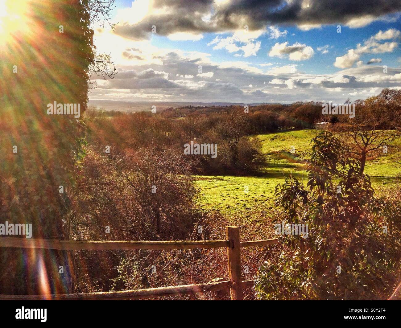 An English landscape Stock Photo - Alamy