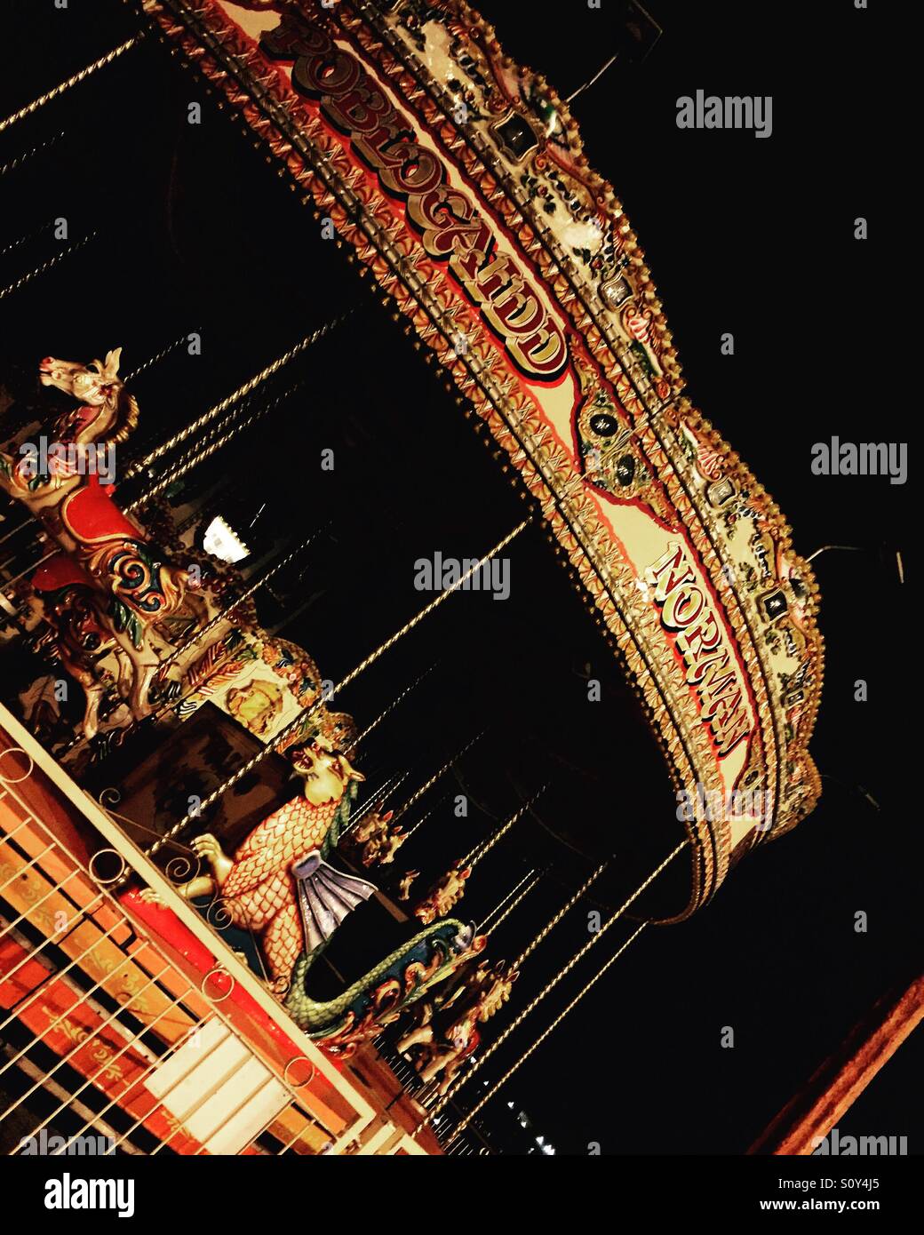 Carousel at Cardiff Bay Stock Photo - Alamy
