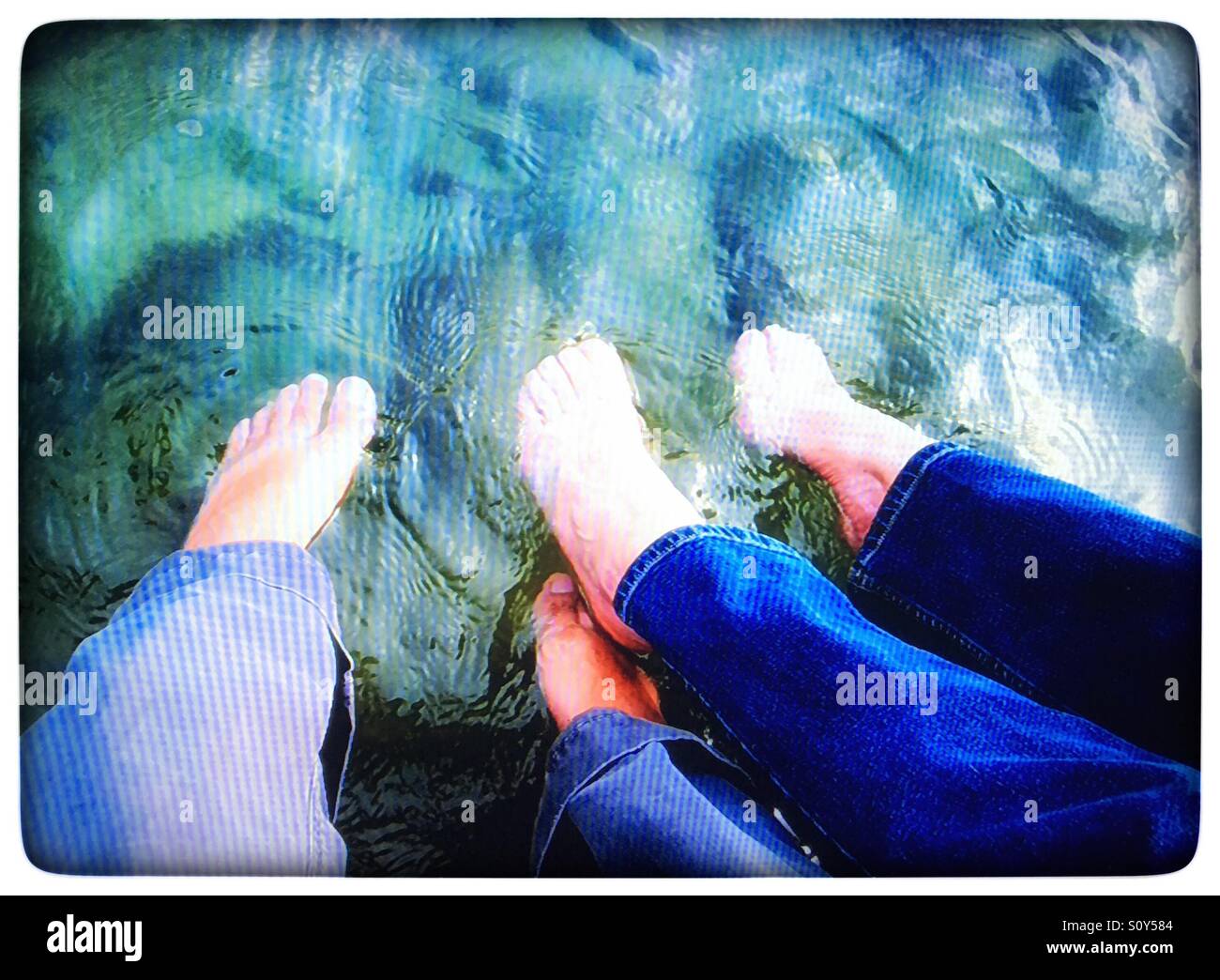 Playing footsie hi-res stock photography and images - Alamy