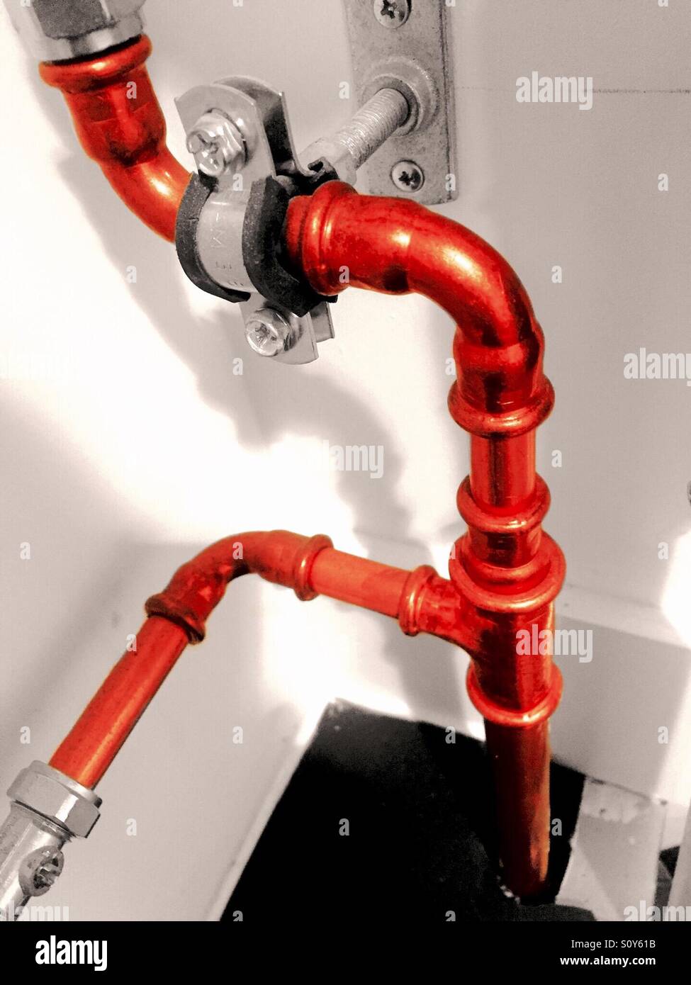 Copper piping hi-res stock photography and images - Alamy