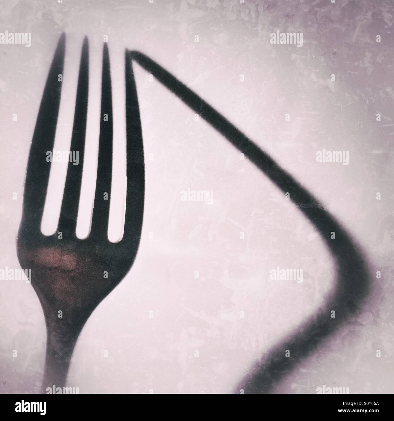 A fork and shadow Stock Photo - Alamy