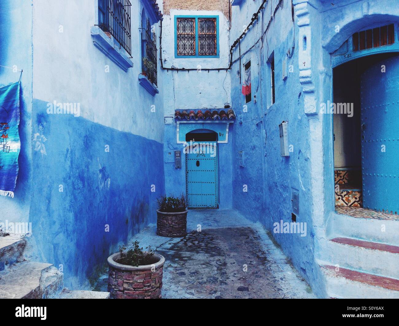 Chefchaouen doors hi-res stock photography and images - Alamy