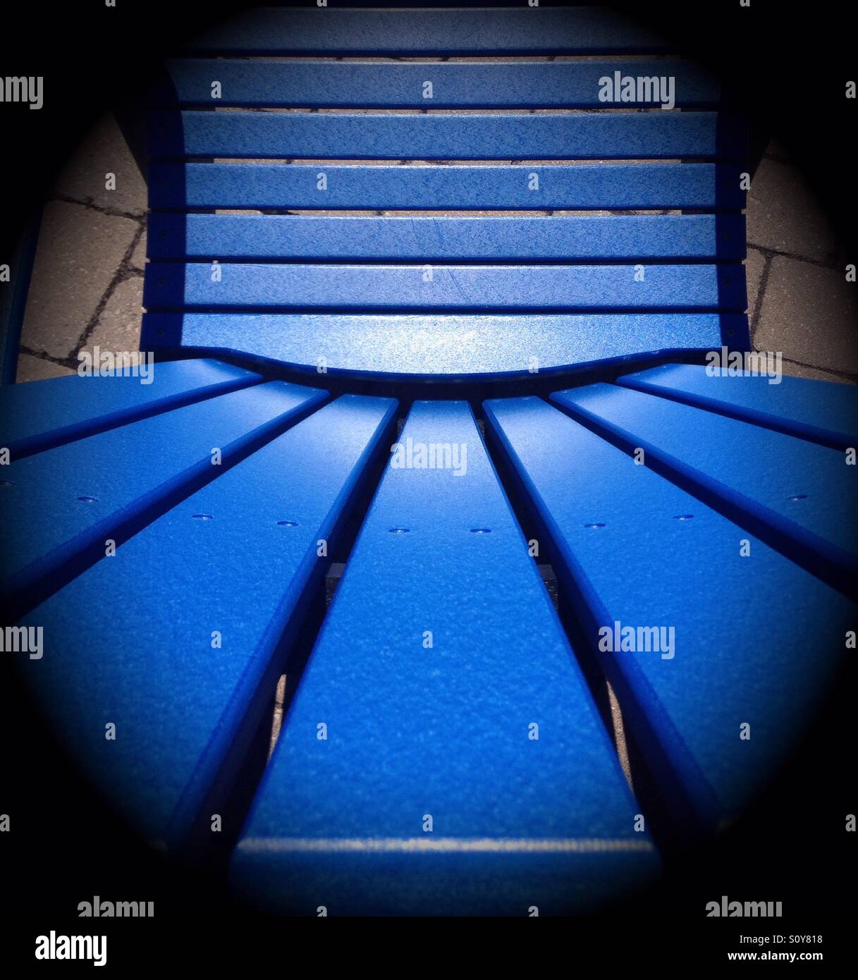 Adirondack chair from above Stock Photo - Alamy