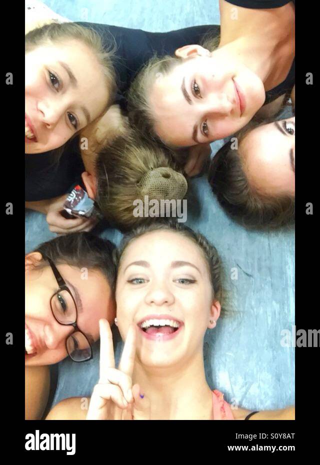 Dancers goofing off Stock Photo - Alamy