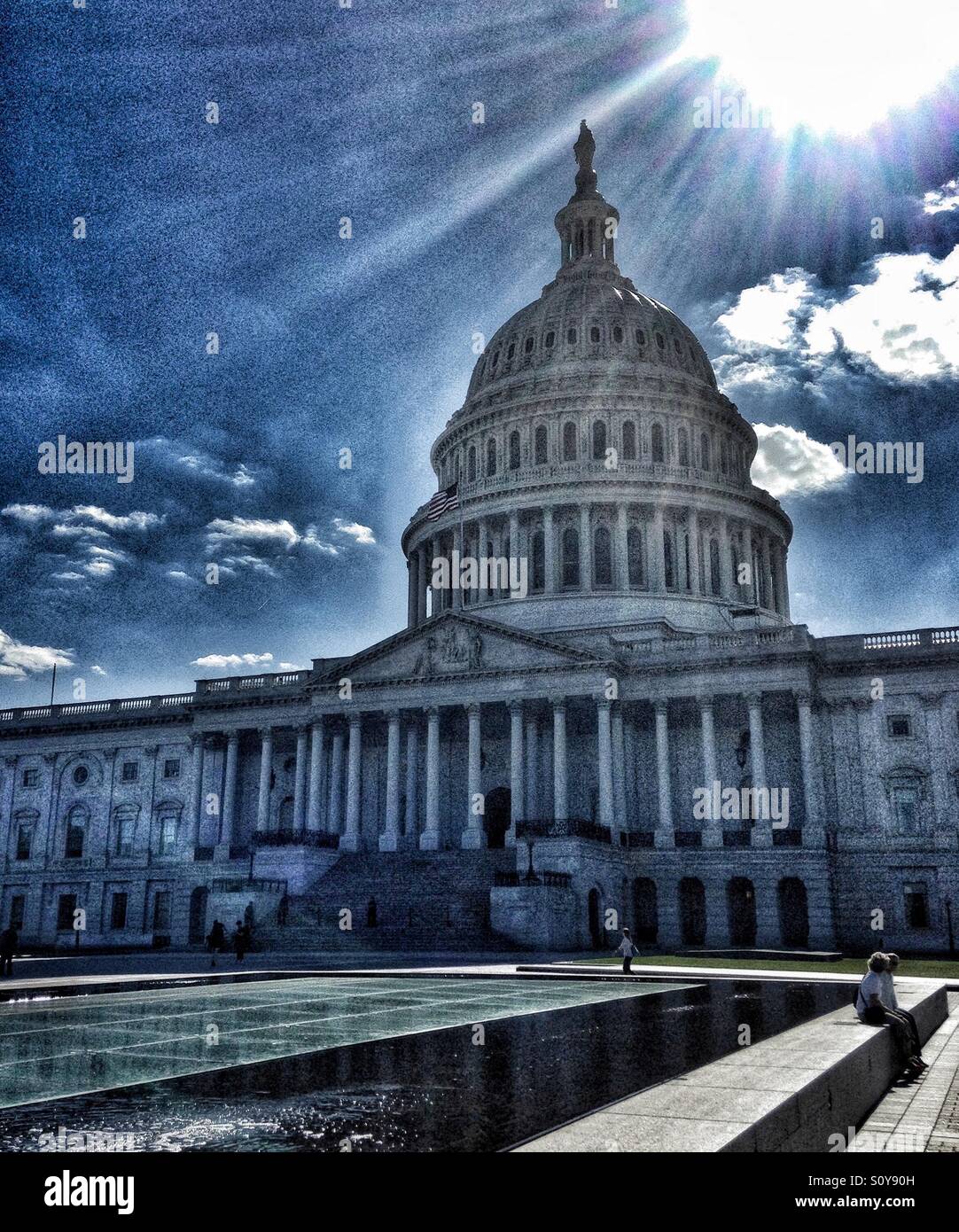Building capitol hill columns hi-res stock photography and images - Alamy