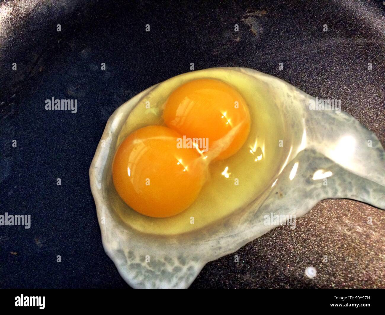Double yolk egg hi-res stock photography and images - Alamy
