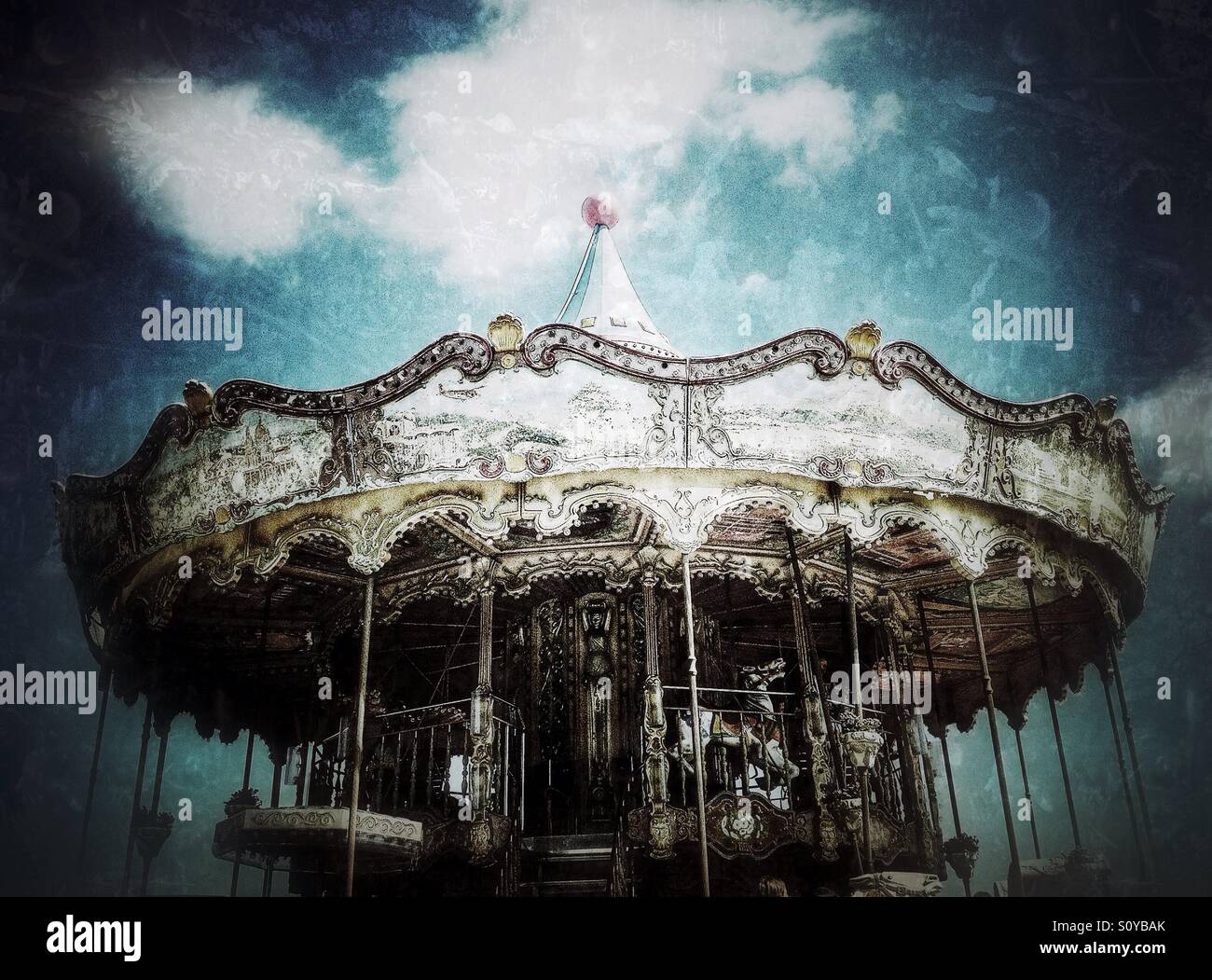 Old carousel hi-res stock photography and images - Alamy