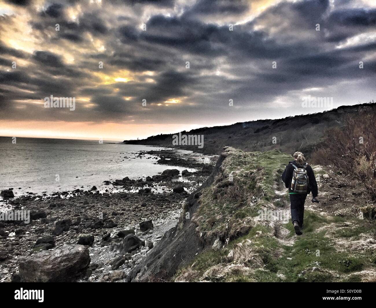 Cliffs over the sea Stock Photo - Alamy