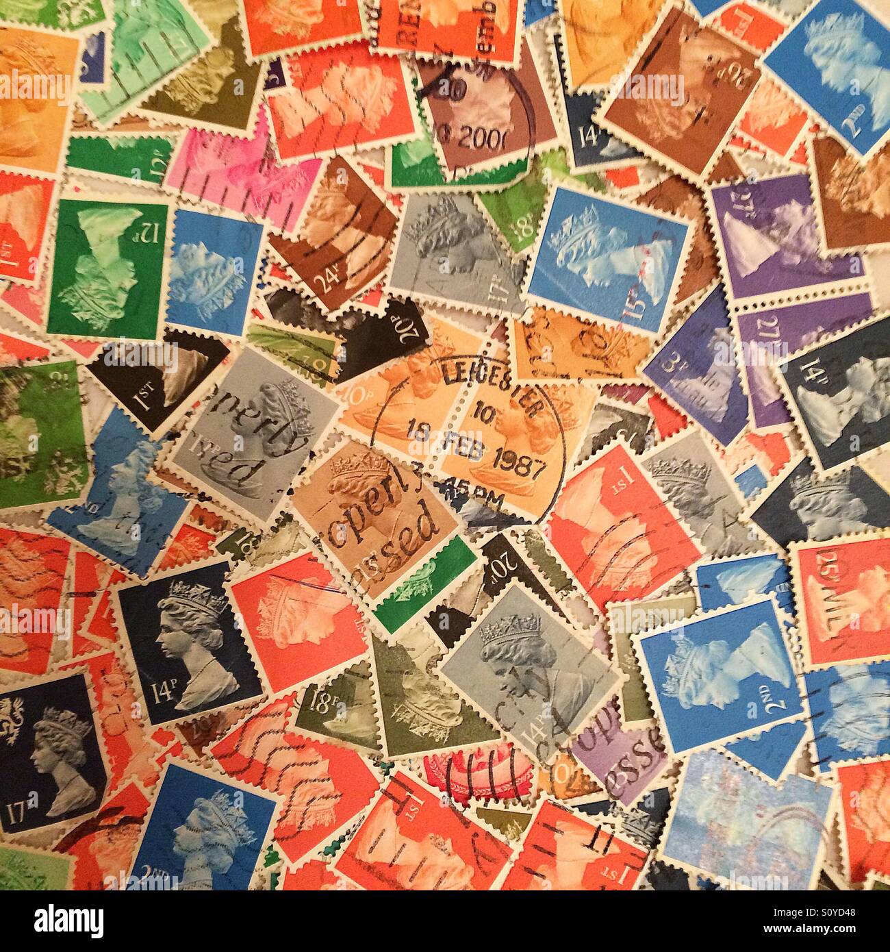 Poststamps hi-res stock photography and images - Alamy