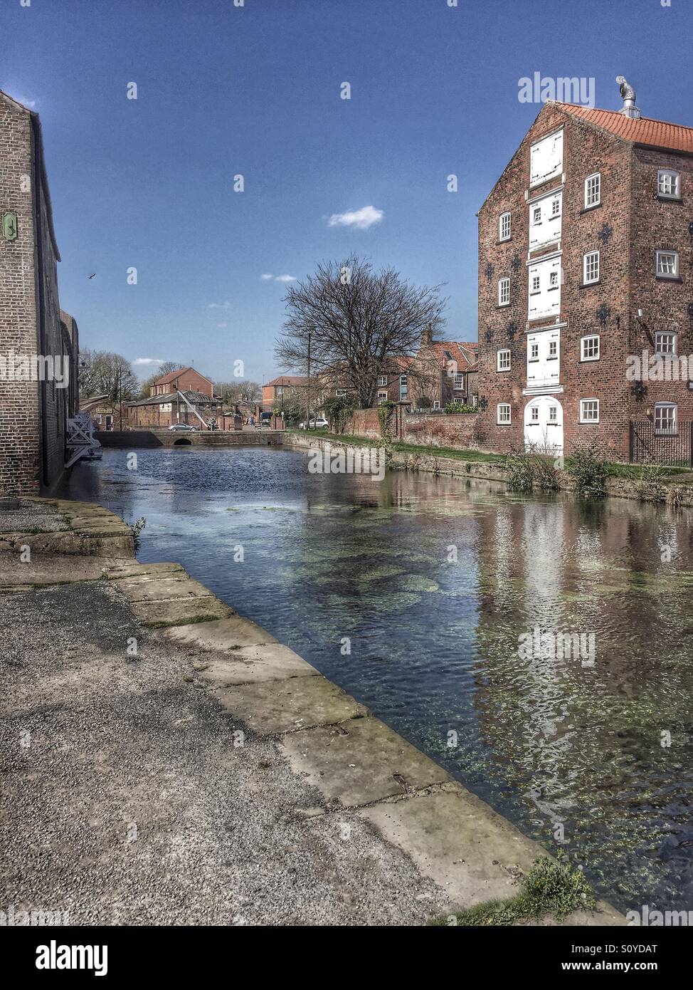 River head canal, Driffield East Yorkshire UK Stock Photo - Alamy