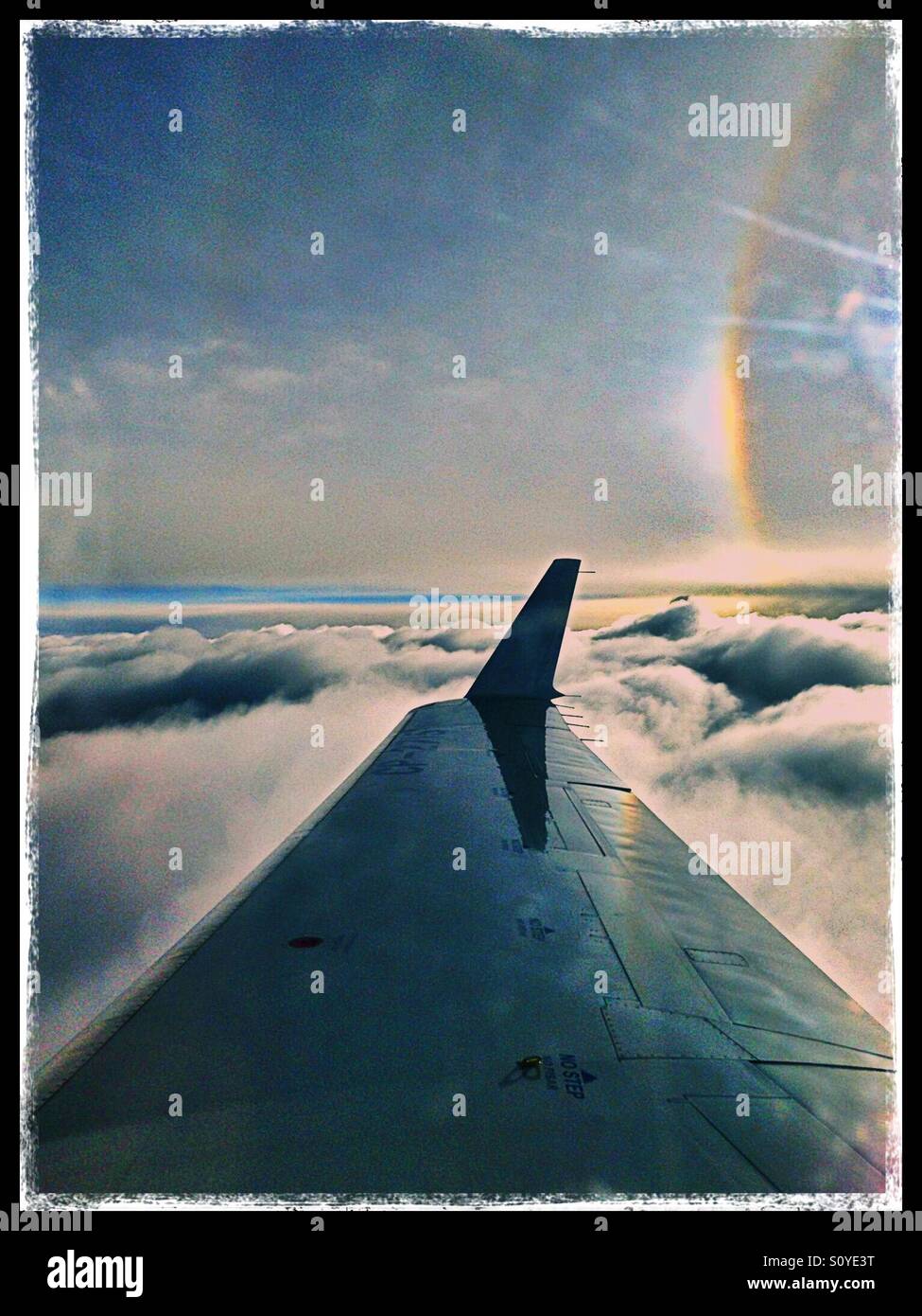 Rainbow plane window hi-res stock photography and images - Alamy