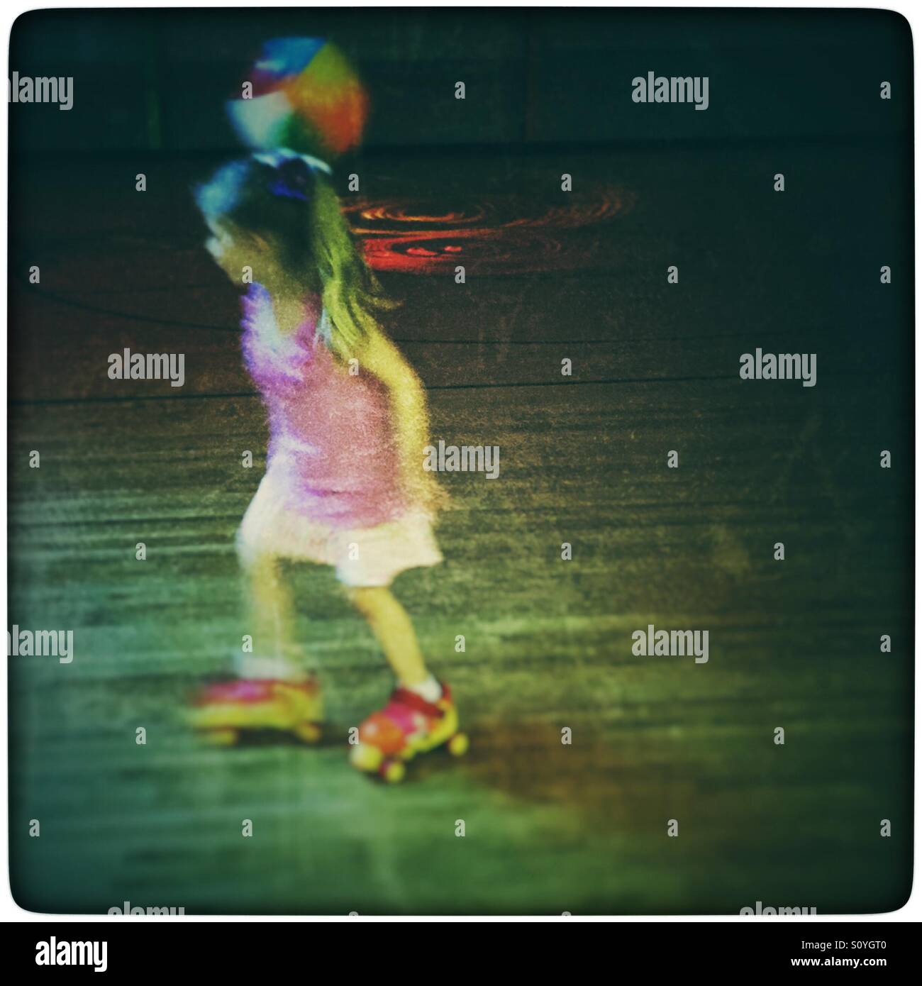 Retro roller rink hi-res stock photography and images - Alamy