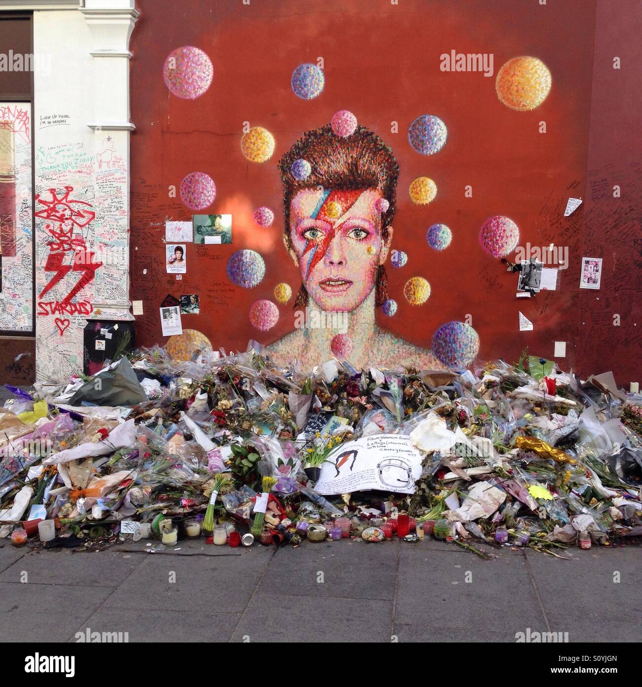 David bowie flowers hi-res stock photography and images - Alamy