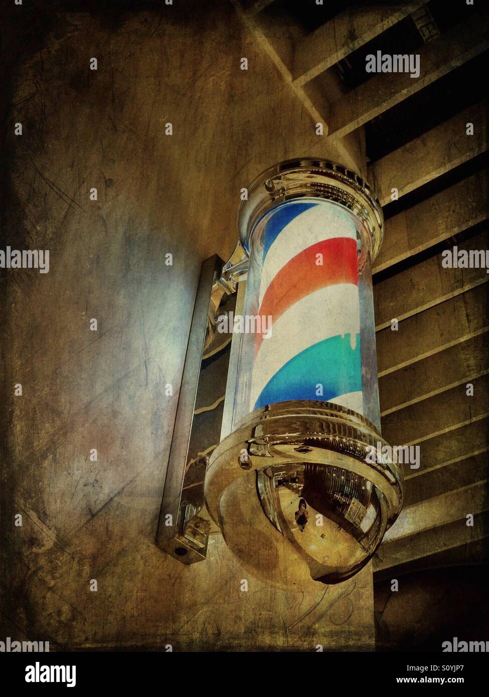 Barber shop light Stock Photo - Alamy