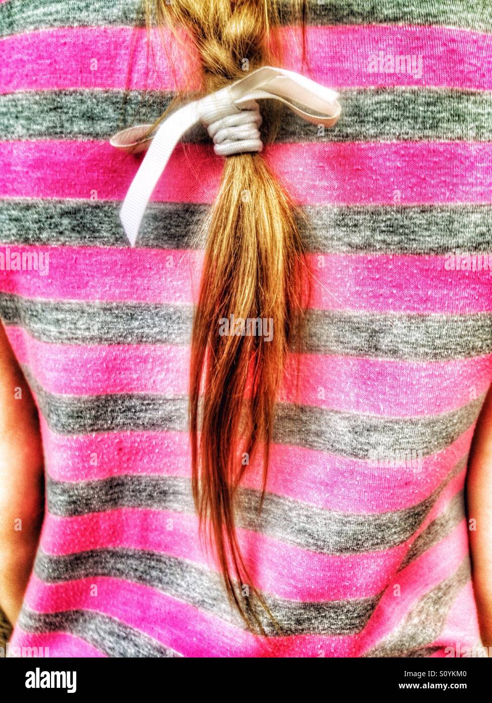 Girl's plaited hair Stock Photo - Alamy