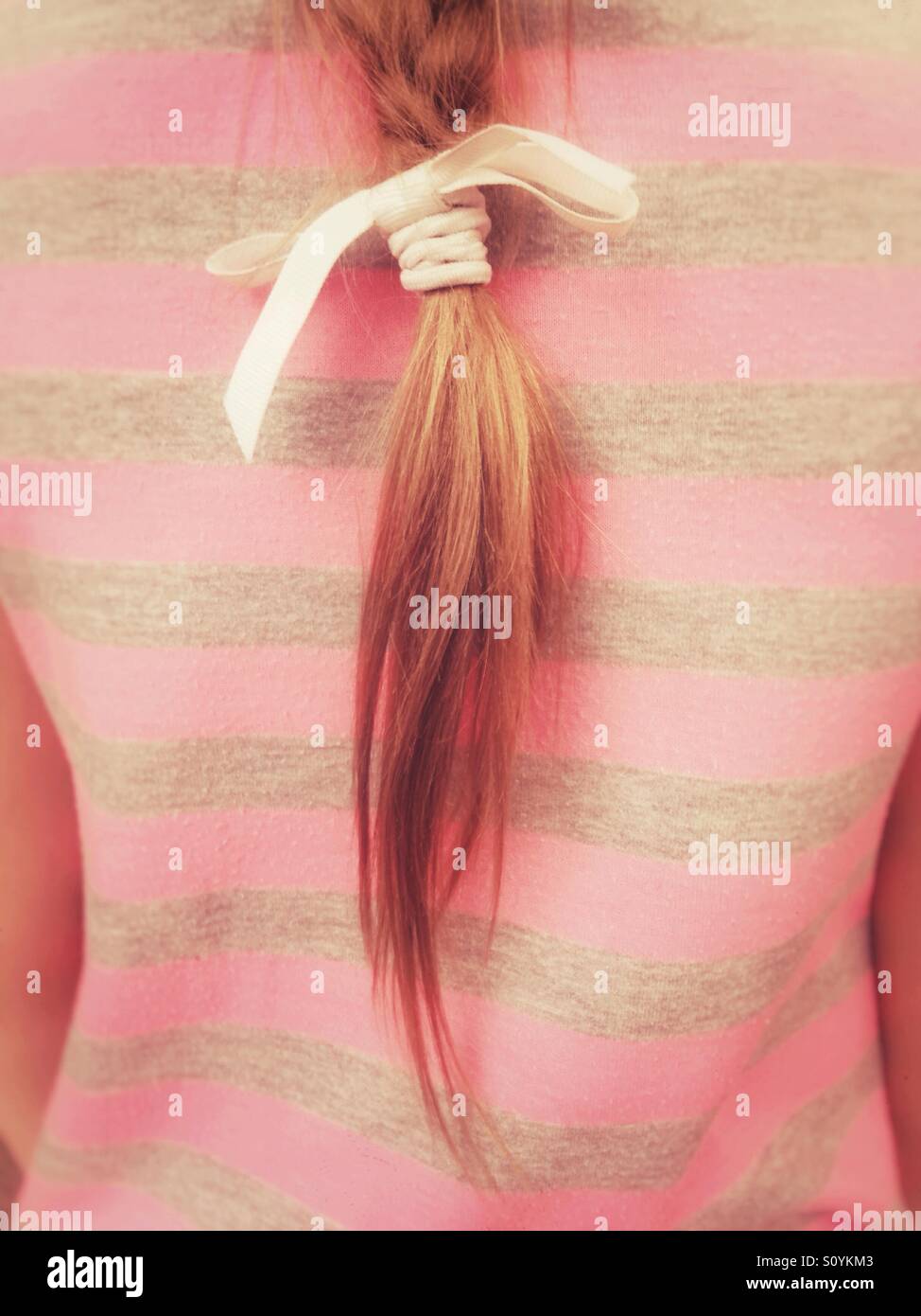 Girl's plaited hair Stock Photo - Alamy