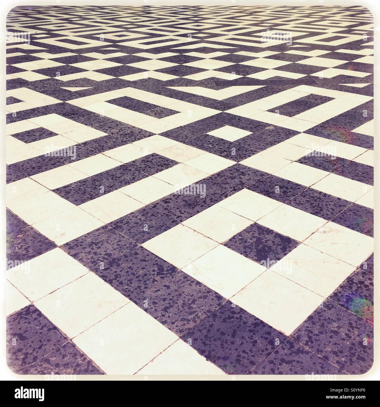 The famous tile floor of Versailles outside of Paris, France Stock ...
