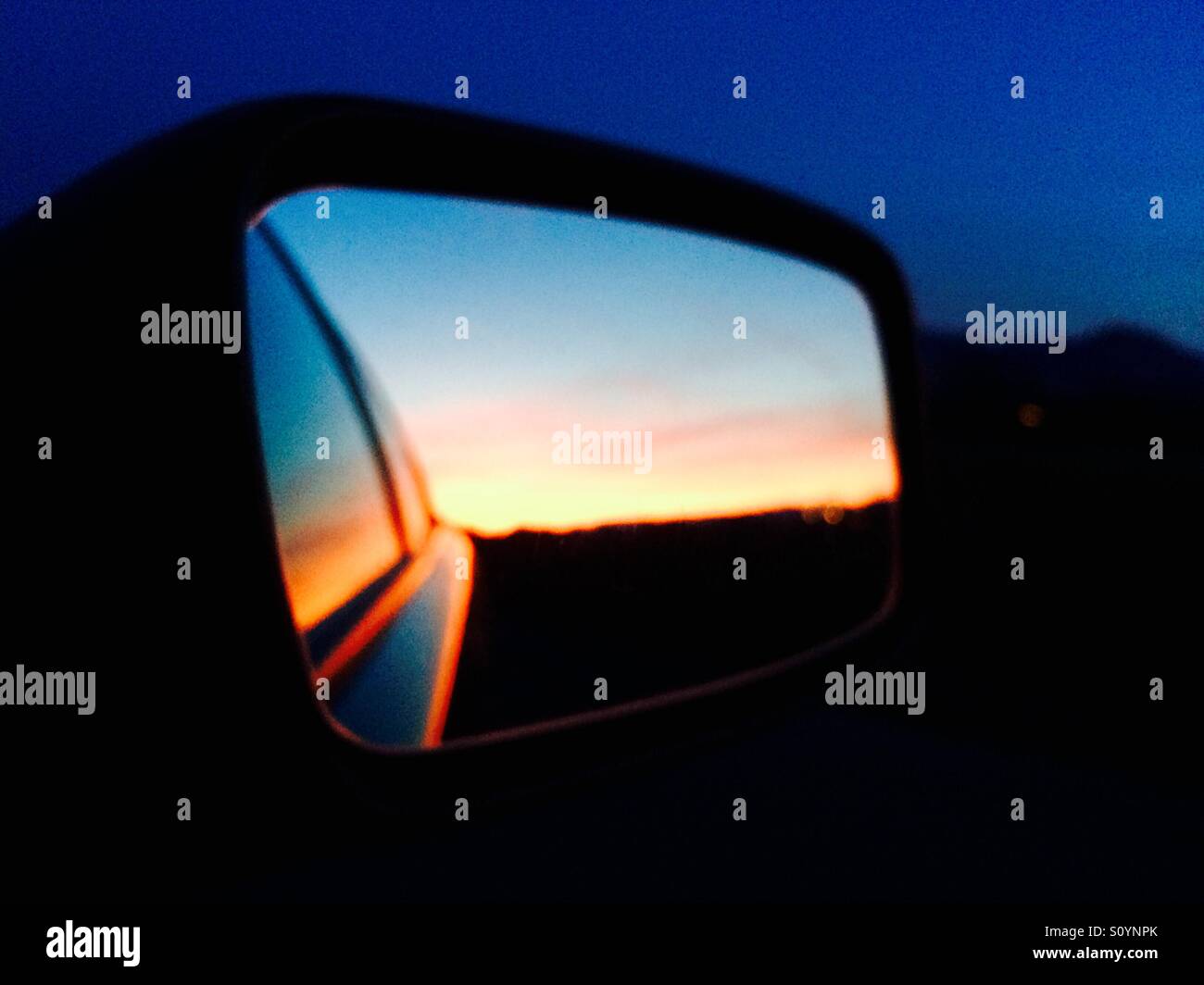 Sun in the mirror Stock Photo - Alamy