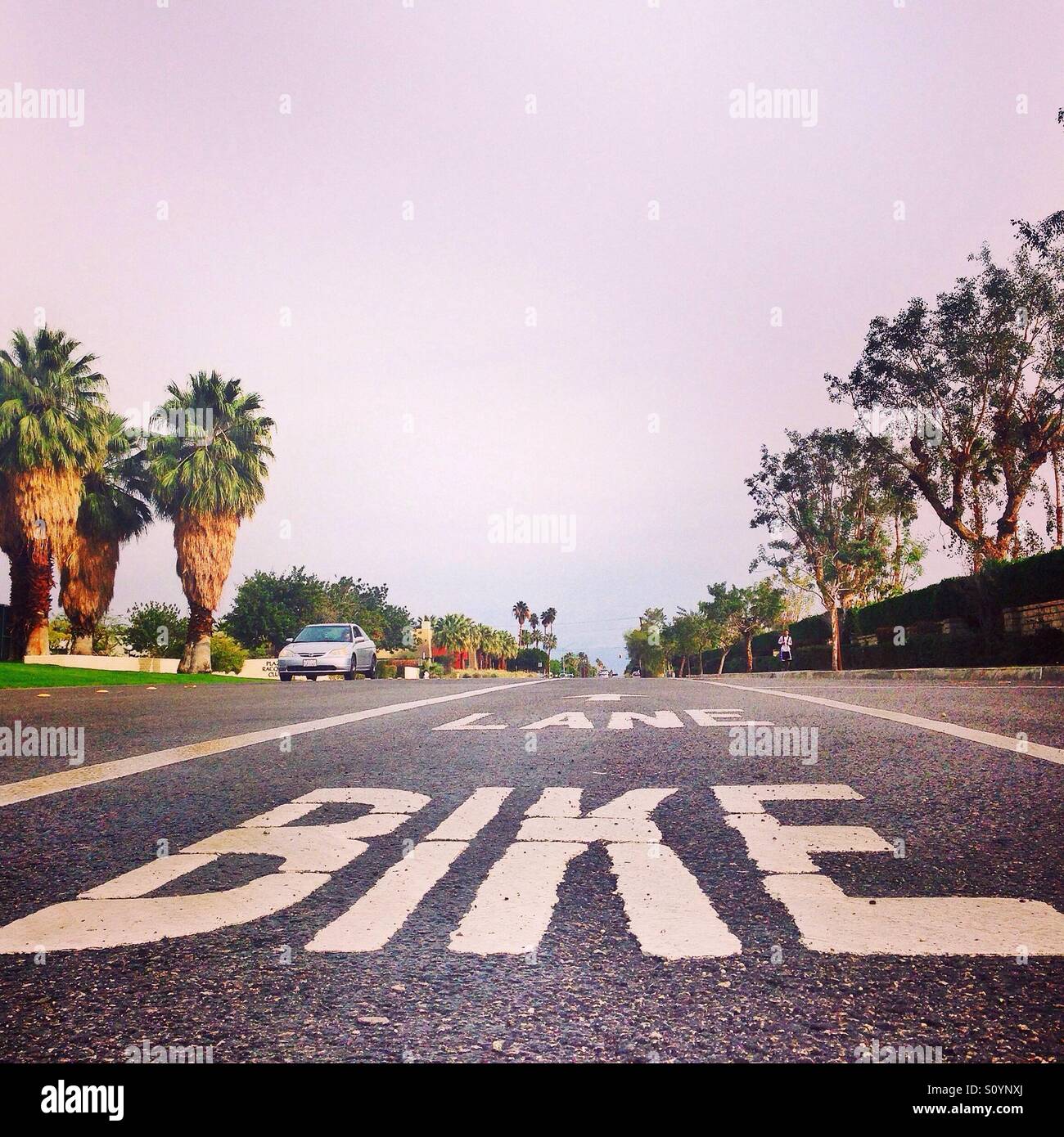 Empty cycle lane hi-res stock photography and images - Alamy