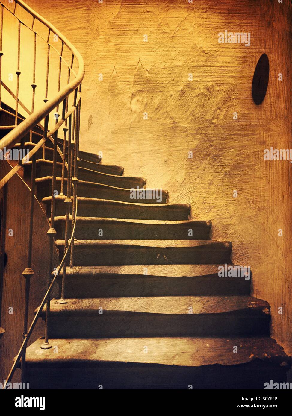 Very old stairway hi-res stock photography and images - Alamy