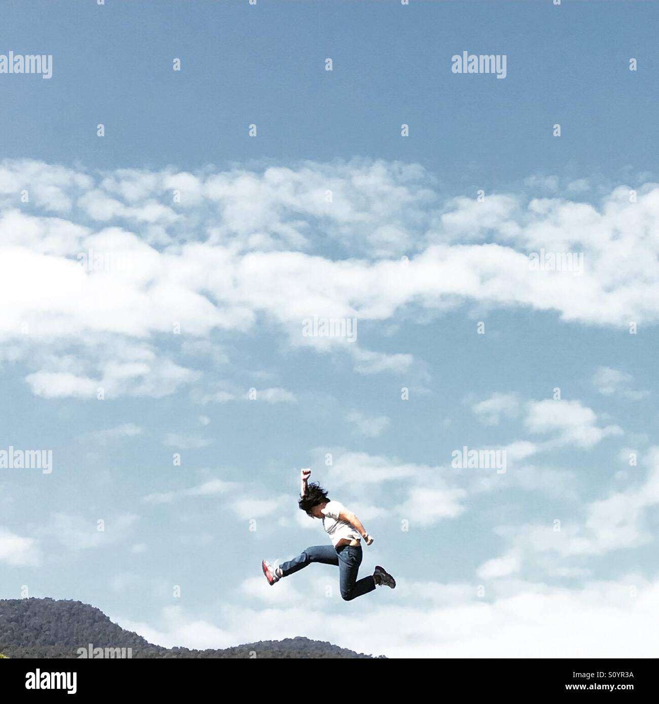 Jump kick hi-res stock photography and images - Alamy