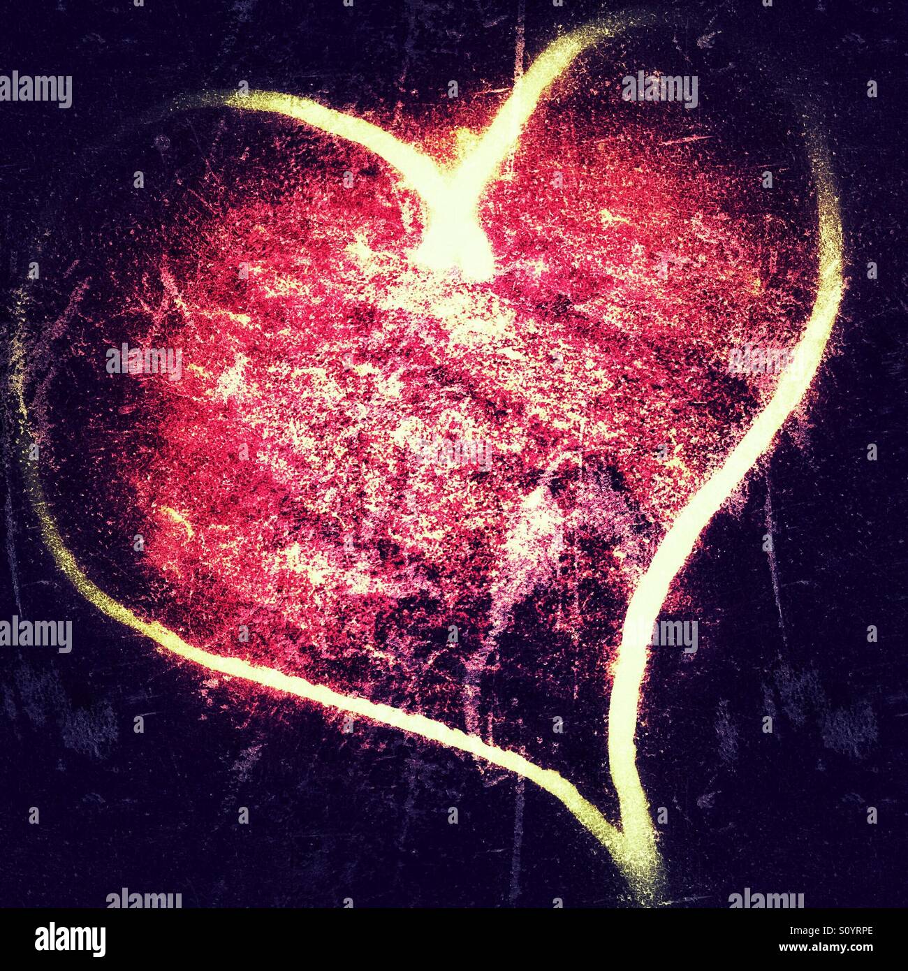 Abstract heart outline hi-res stock photography and images - Alamy