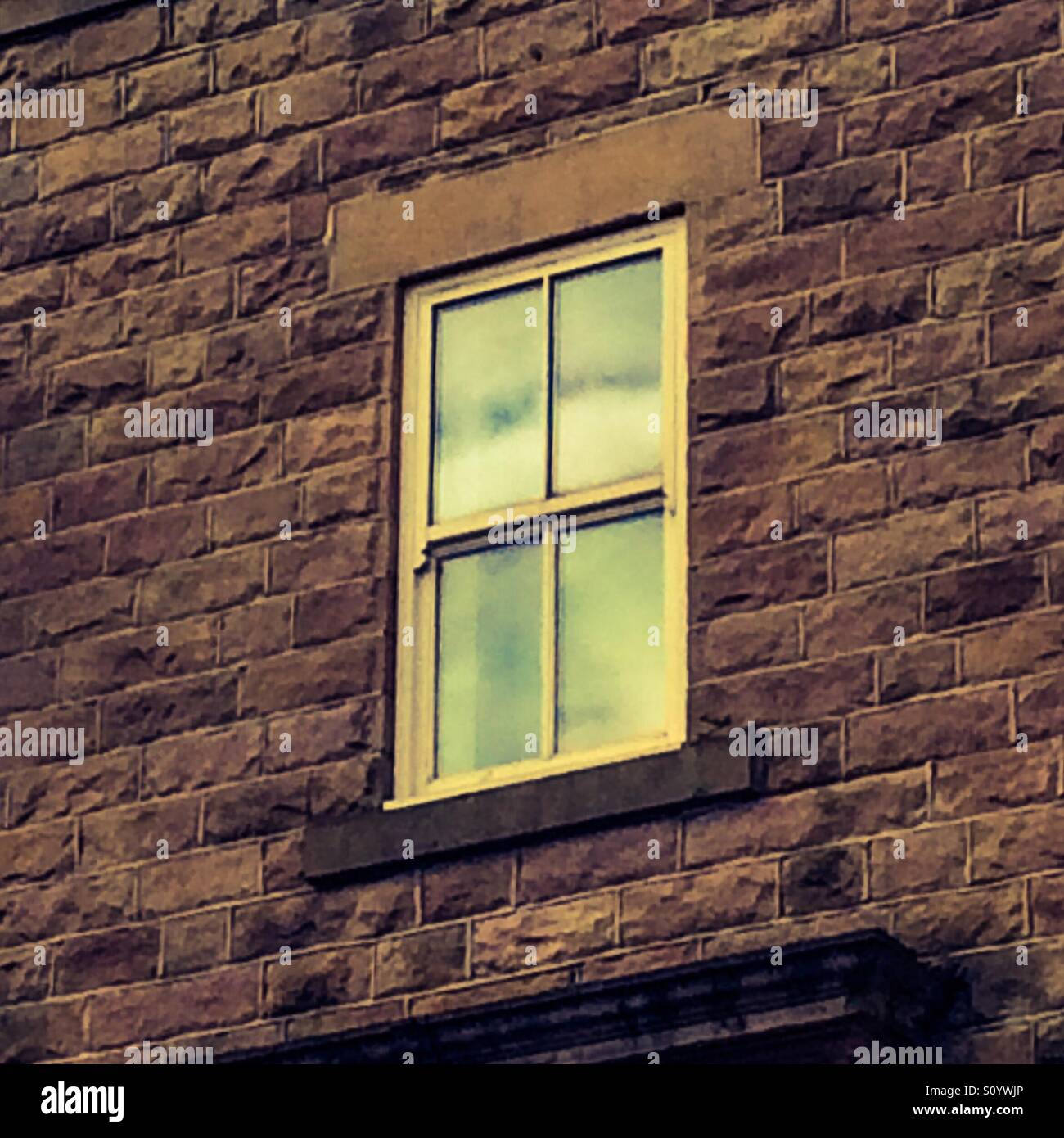 Traditional sash window on a stone building Stock Photo - Alamy