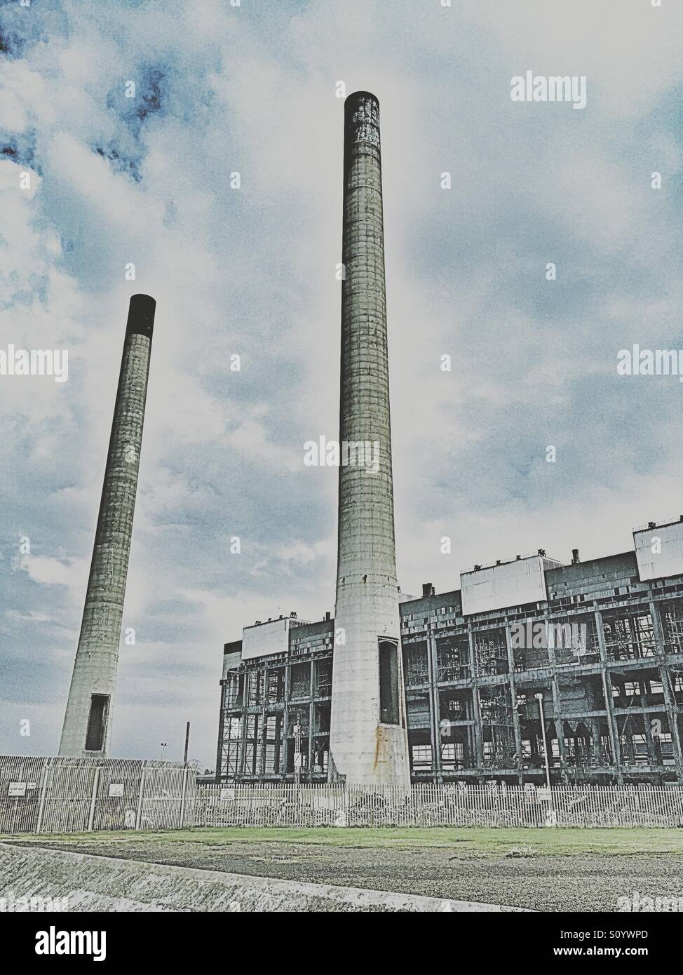 Demolition of a power station hi-res stock photography and images - Alamy