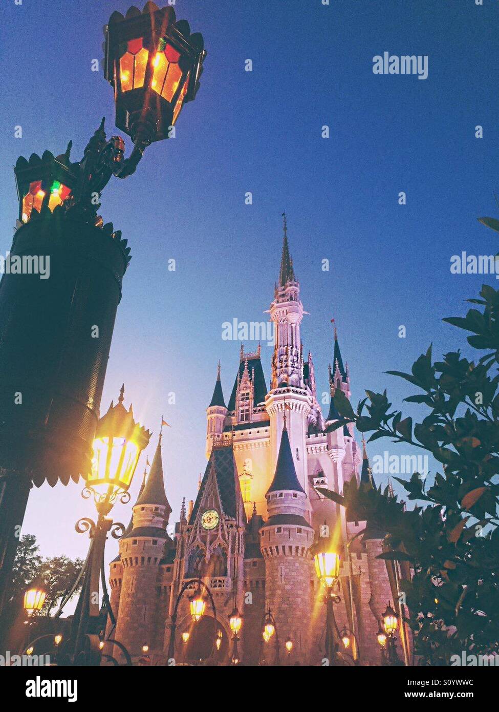 Magic Kingdom Cinderella's Castle Walt Disney World Stock Photo - Alamy