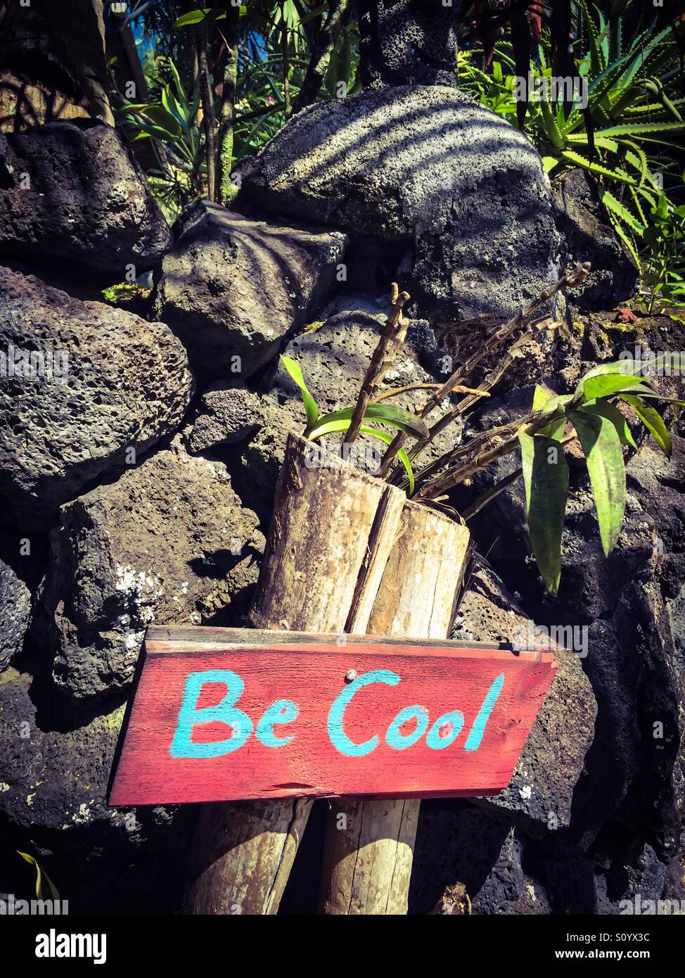 Be cool sign Stock Photo - Alamy