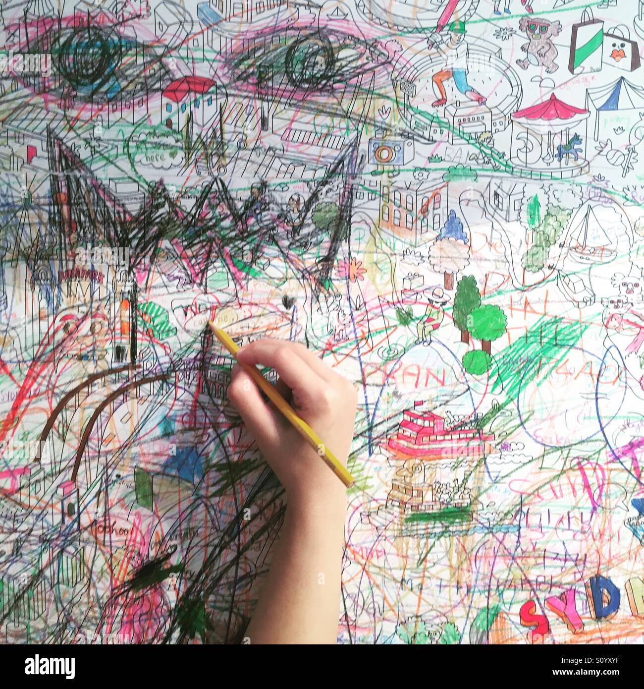 Doodle draw hi-res stock photography and images - Alamy