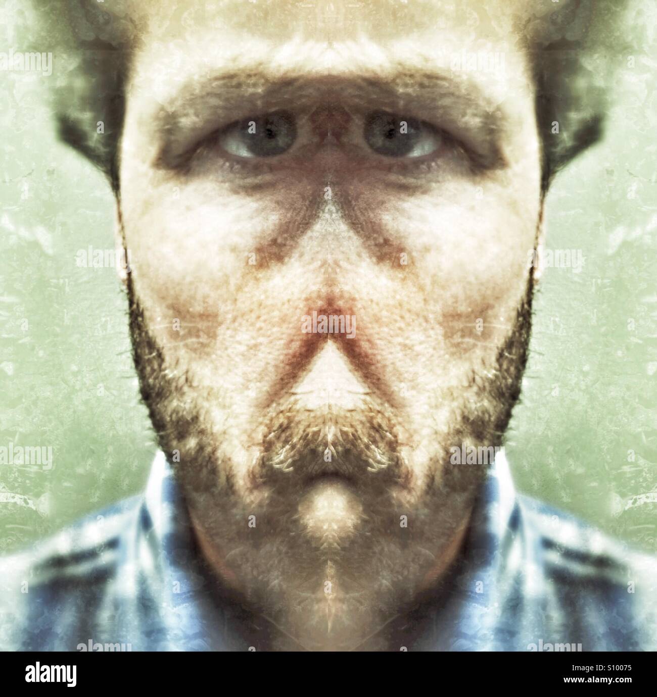 Half face man monster hi-res stock photography and images - Alamy