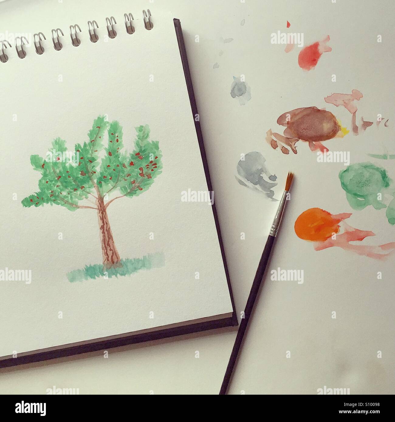 Painting in watercolour Stock Photo - Alamy