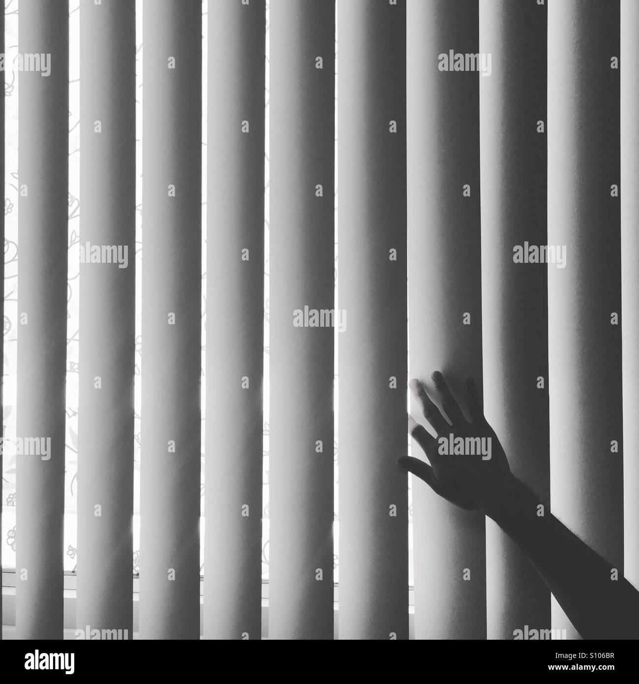 Hand curtain hi-res stock photography and images - Alamy