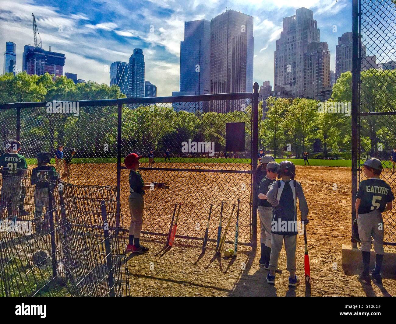 New york baseball central park hi-res stock photography and images - Alamy