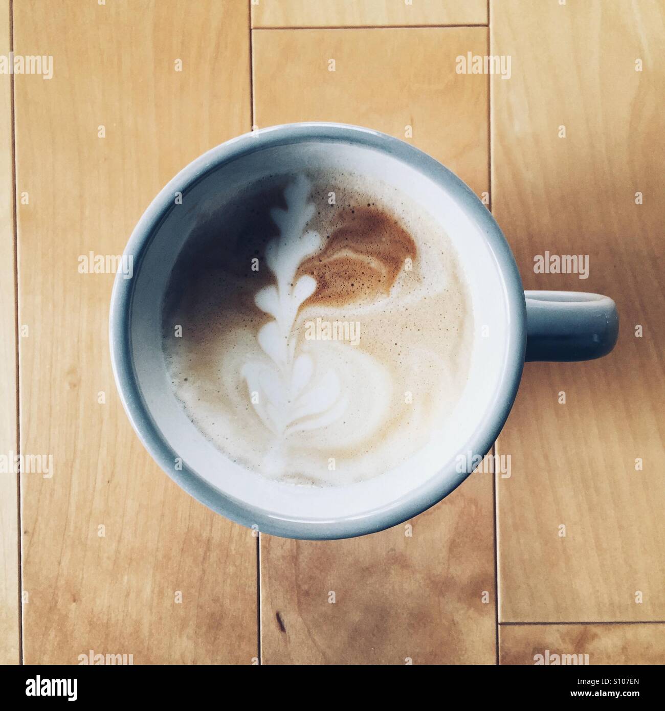 Cup of Latte Stock Photo - Alamy