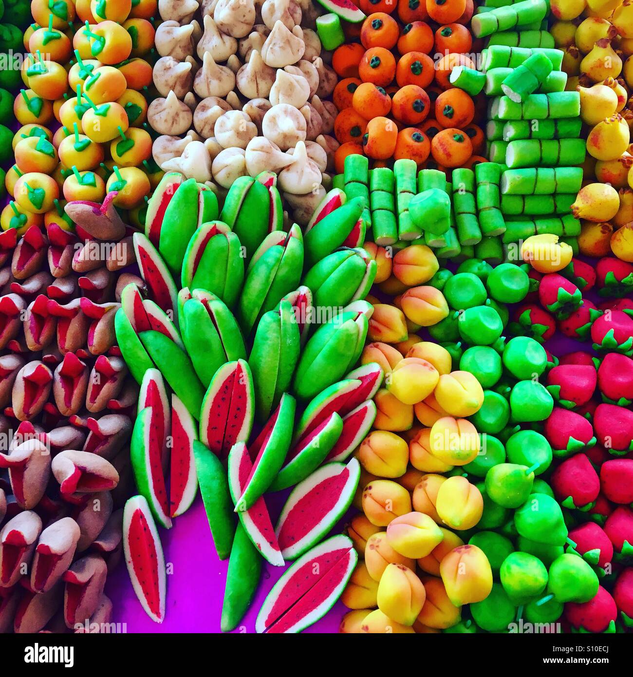 Traditional marzipan sweets hi-res stock photography and images - Alamy