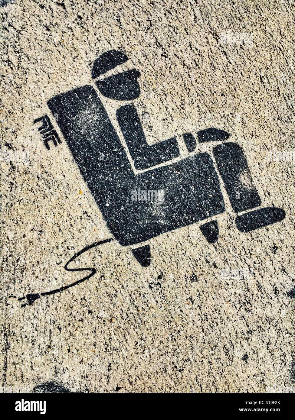 Street Drawing In A Chair