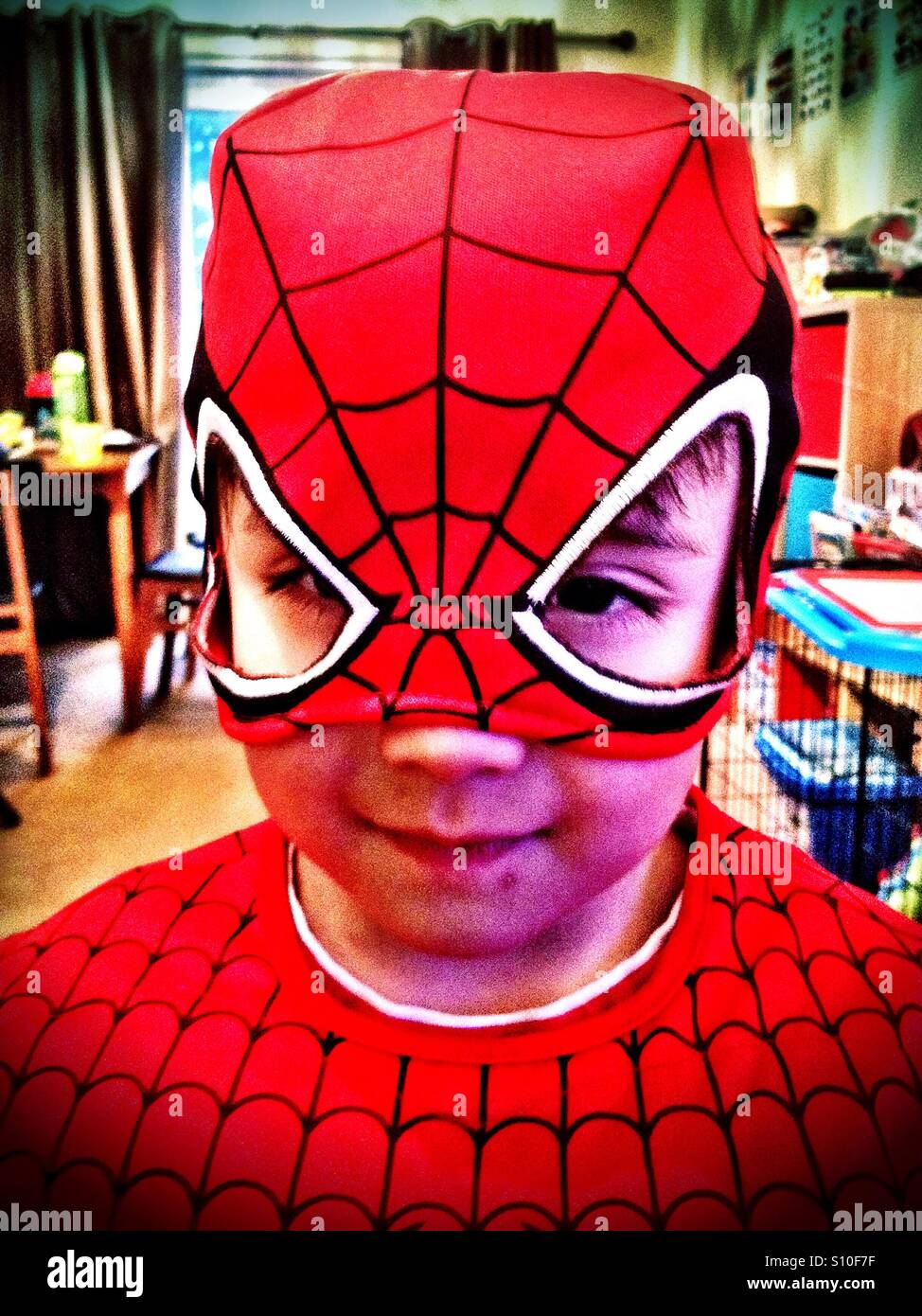 Spiderman costume boy hi-res stock photography and images - Alamy