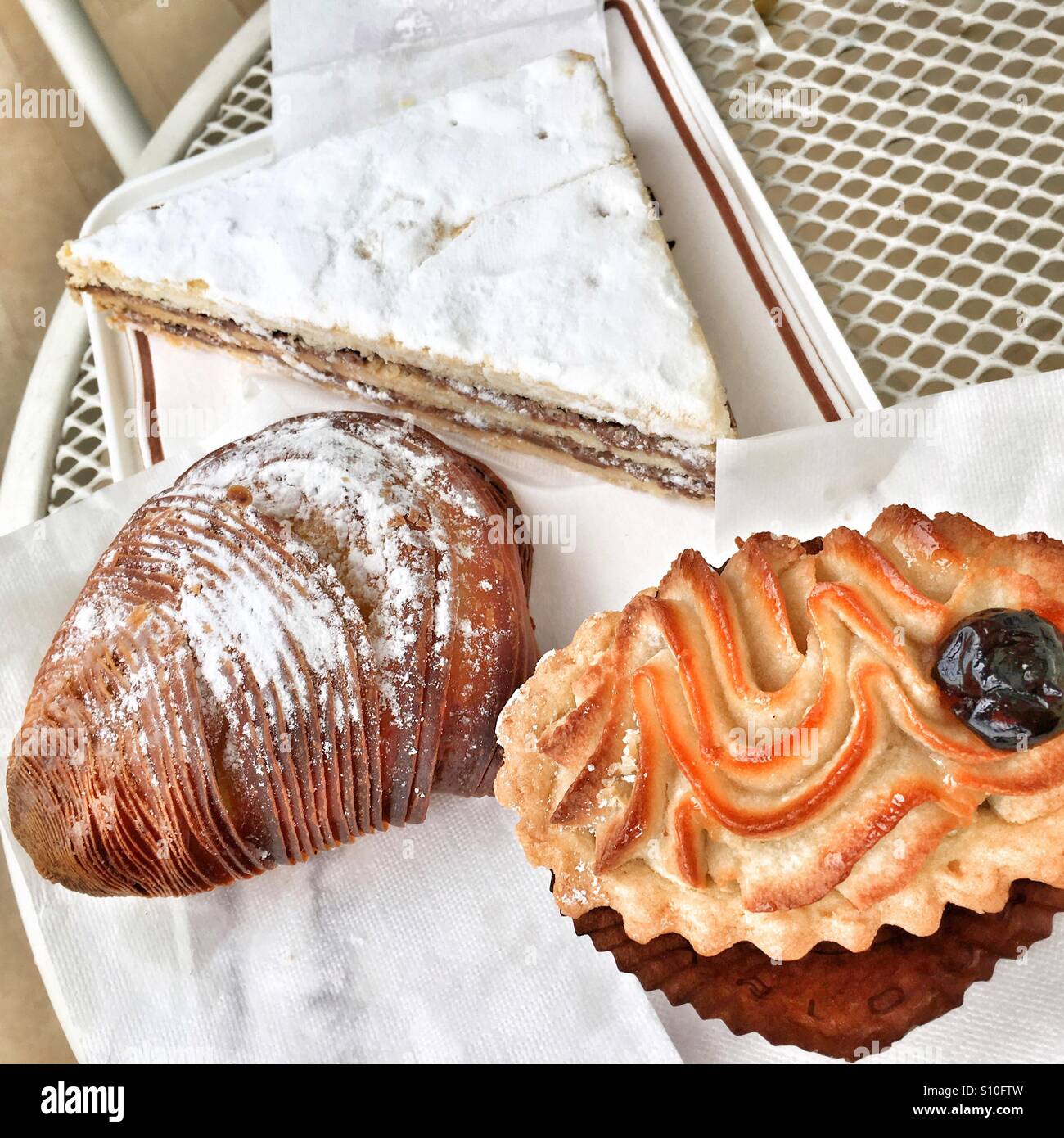 Selection of Italian pastries Stock Photo - Alamy