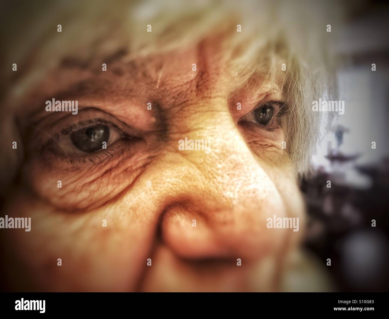 Baggy eyes hi-res stock photography and images - Alamy